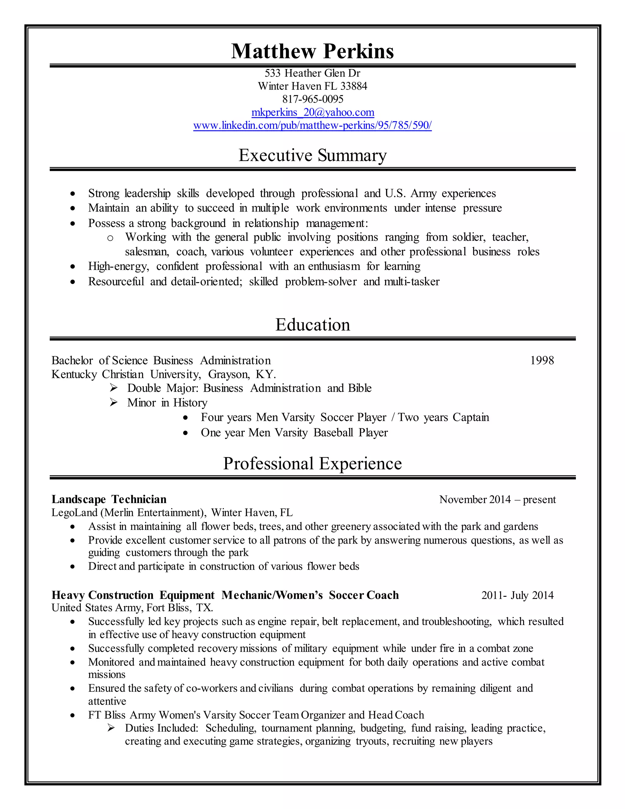 Matthew's Resume | PDF