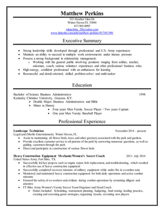 Matthew's Resume | DOCX