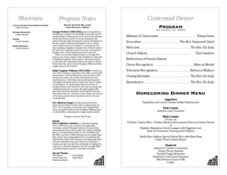 Centennial Concert-Dinner Program.3 | PDF