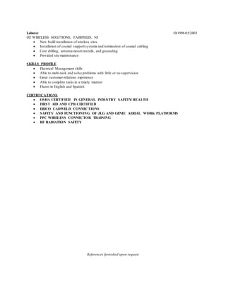Rolando Chico's Resume 022516 | DOCX