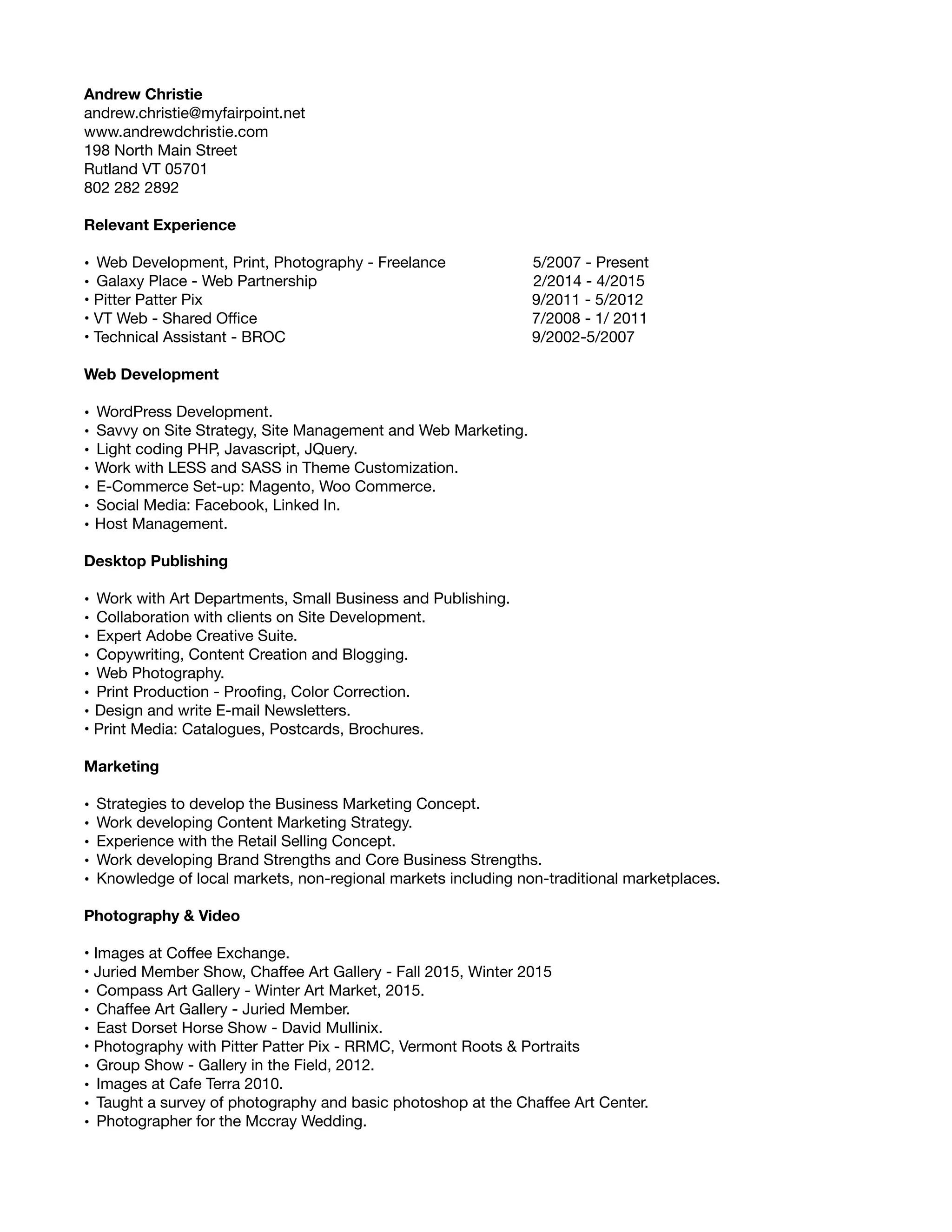 Resume_Andrew_Christie | PDF