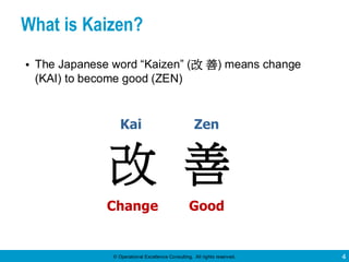 6 steps of KAIZEN - 6 Basic Steps to Improvement | PDF