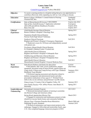 Laura Anne Cole Resume Link | PDF