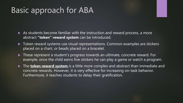ABA- Applied behavior analysis | PPTX