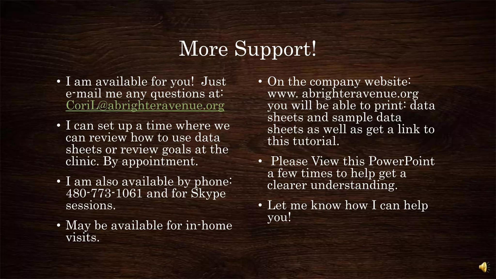 Aba new habilitation data sheets | PPSX