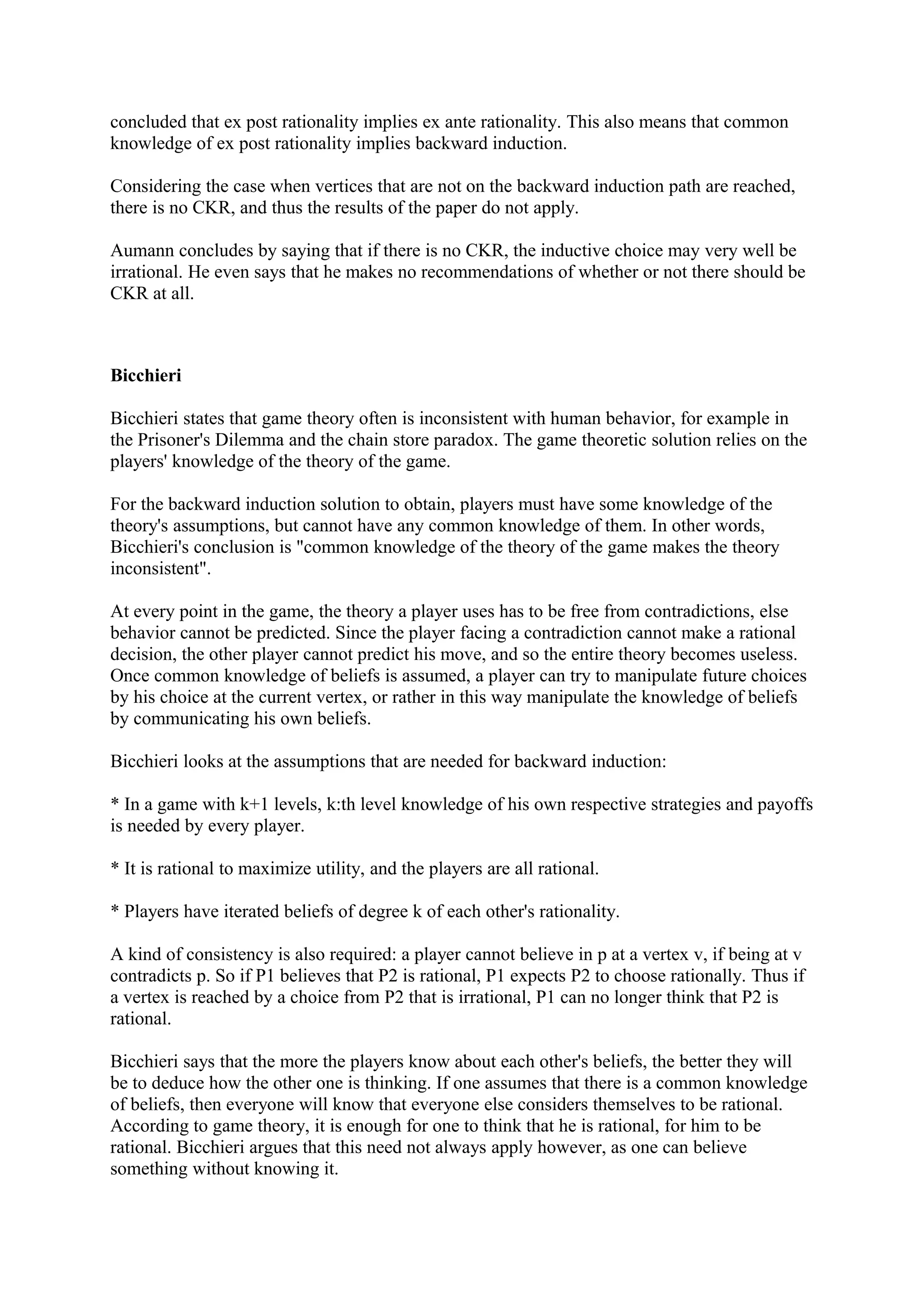 Backward Induction | DOC