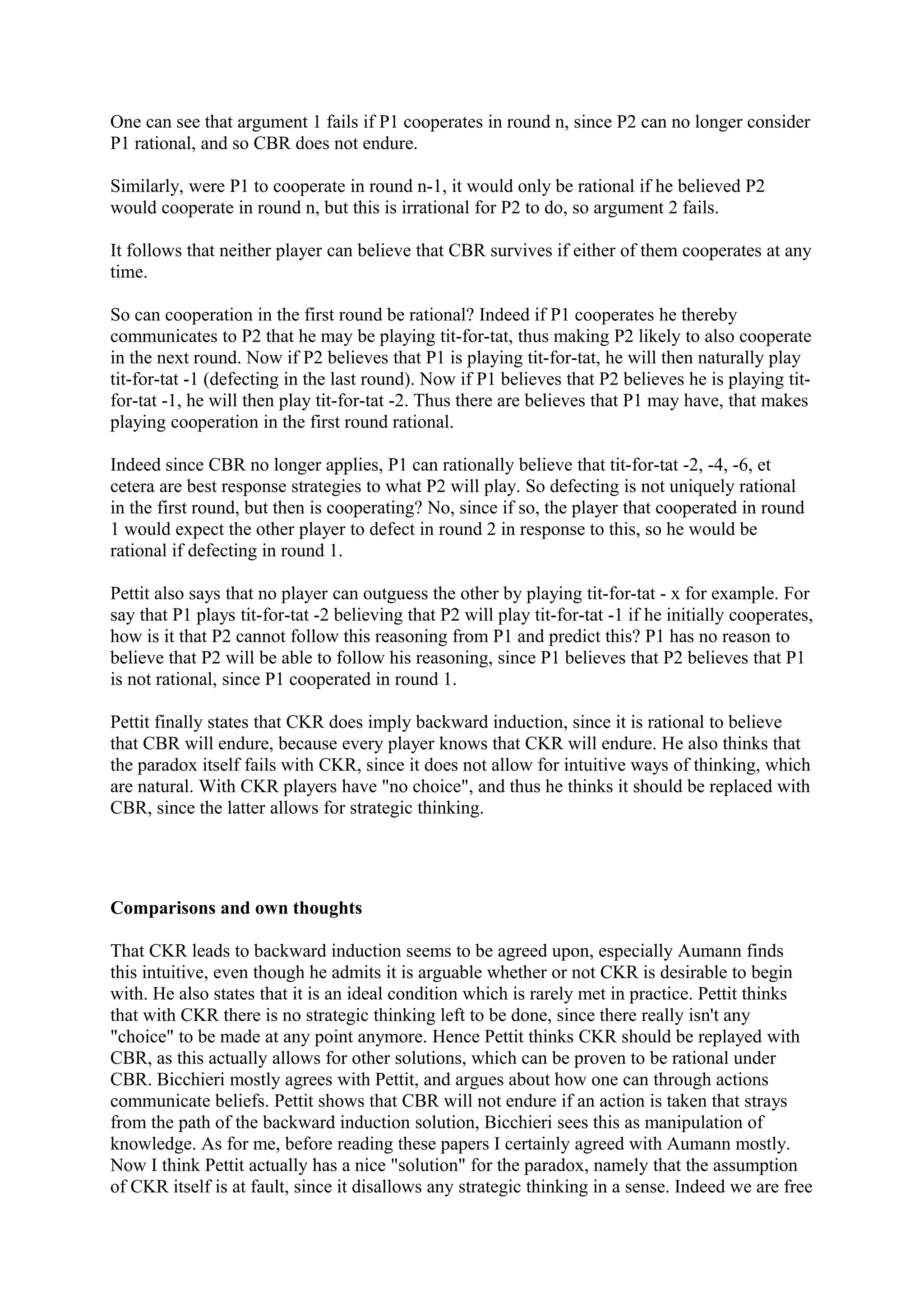 Backward Induction | DOC