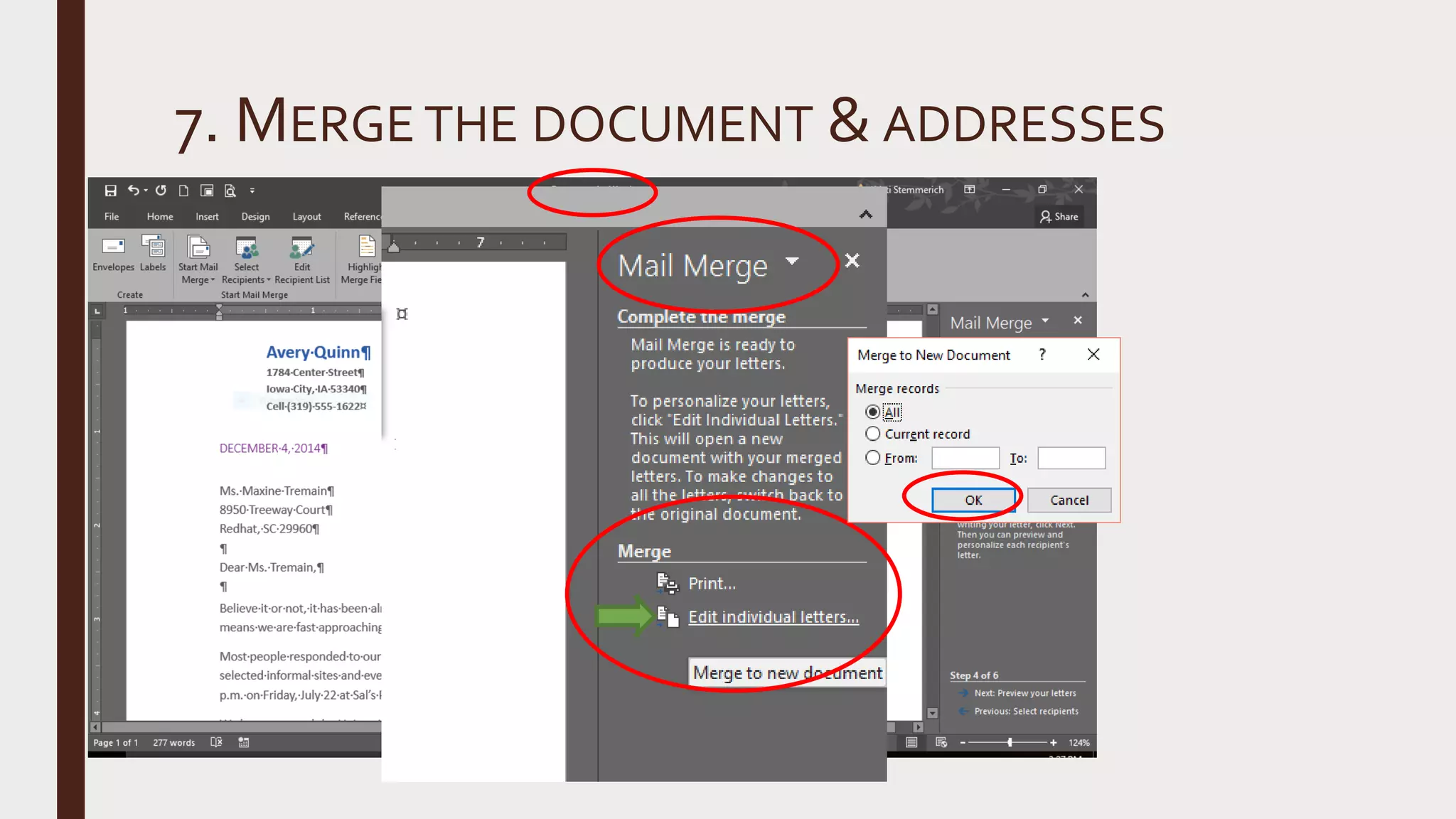 Mail merge madness!! | PPTX