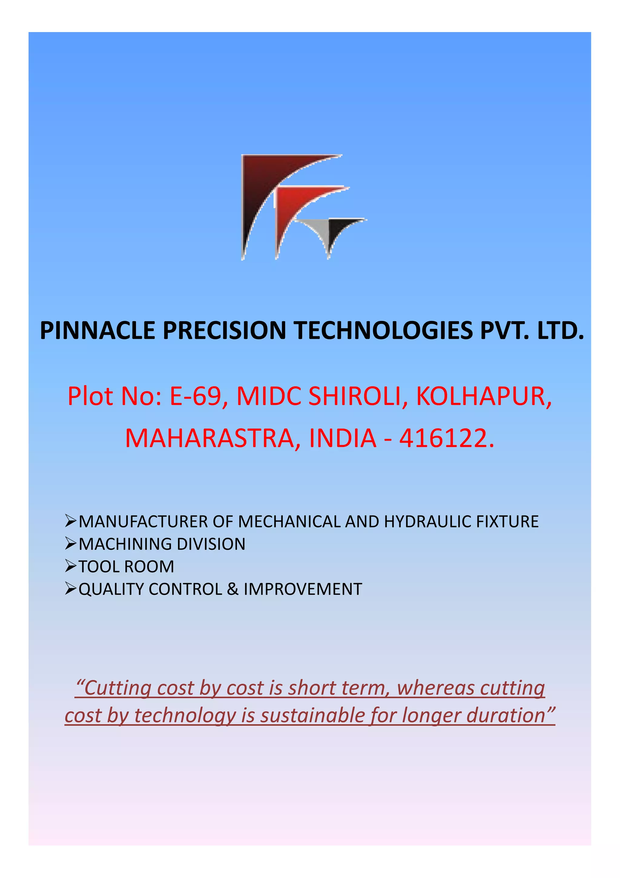 PINNACLE PRECISION TECHNOLOGIES PVT | PDF