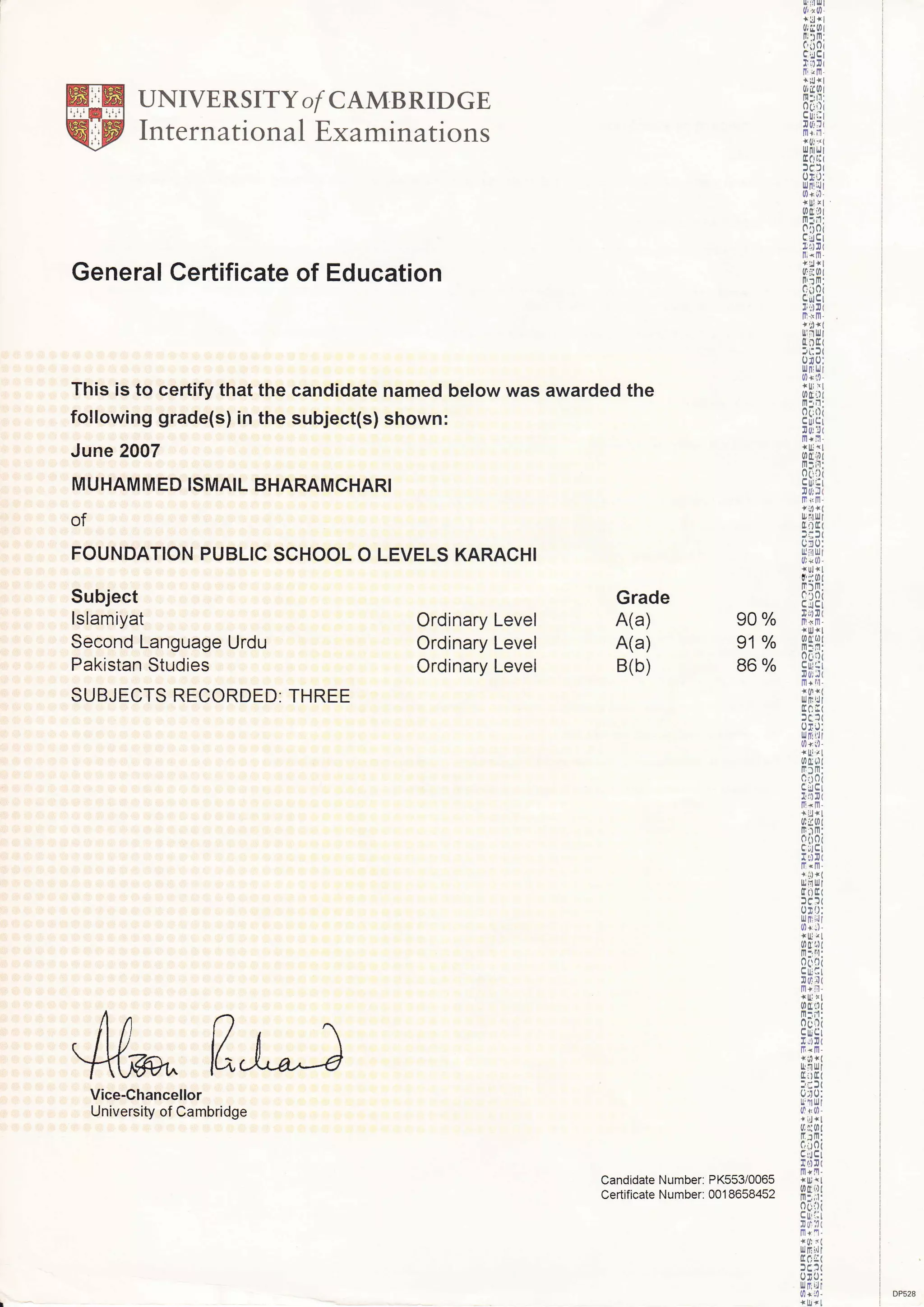 O-Level Result | PDF