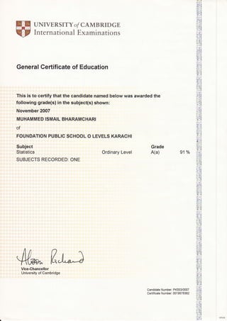 O-Level Result | PDF