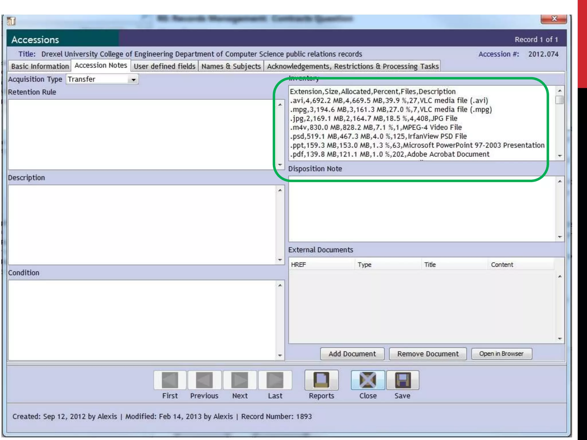 Digital Accessioning | PPTX
