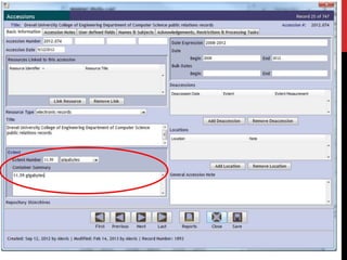 Digital Accessioning | PPTX