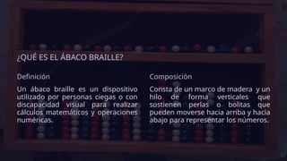 ABACO Y VOCALES ACENTUADAS braille...... | PPTX