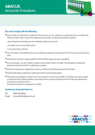 ABACUS Product Information | PDF