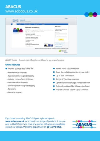 ABACUS Product Information | PDF