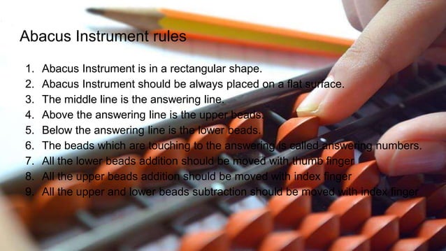 Abacus instrument rules | PPT