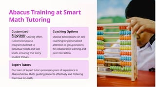 Unlock the Power of Abacus Mental Math and smartlearning | PPTX