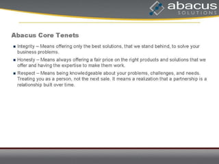Abacus Solutions - Overview | PPT