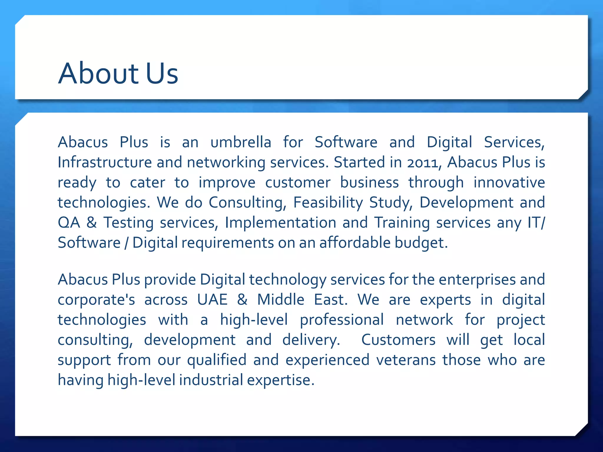 Abacus Computer LLC | PPT