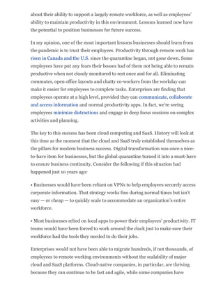 A Shining Moment For Cloud Computing And SaaS | PDF