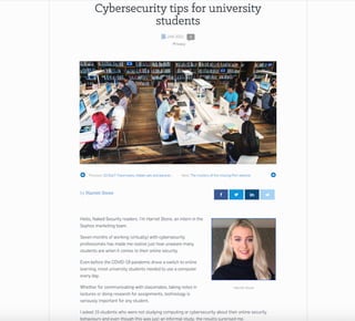 Cybersecurity tips for university students | PDF