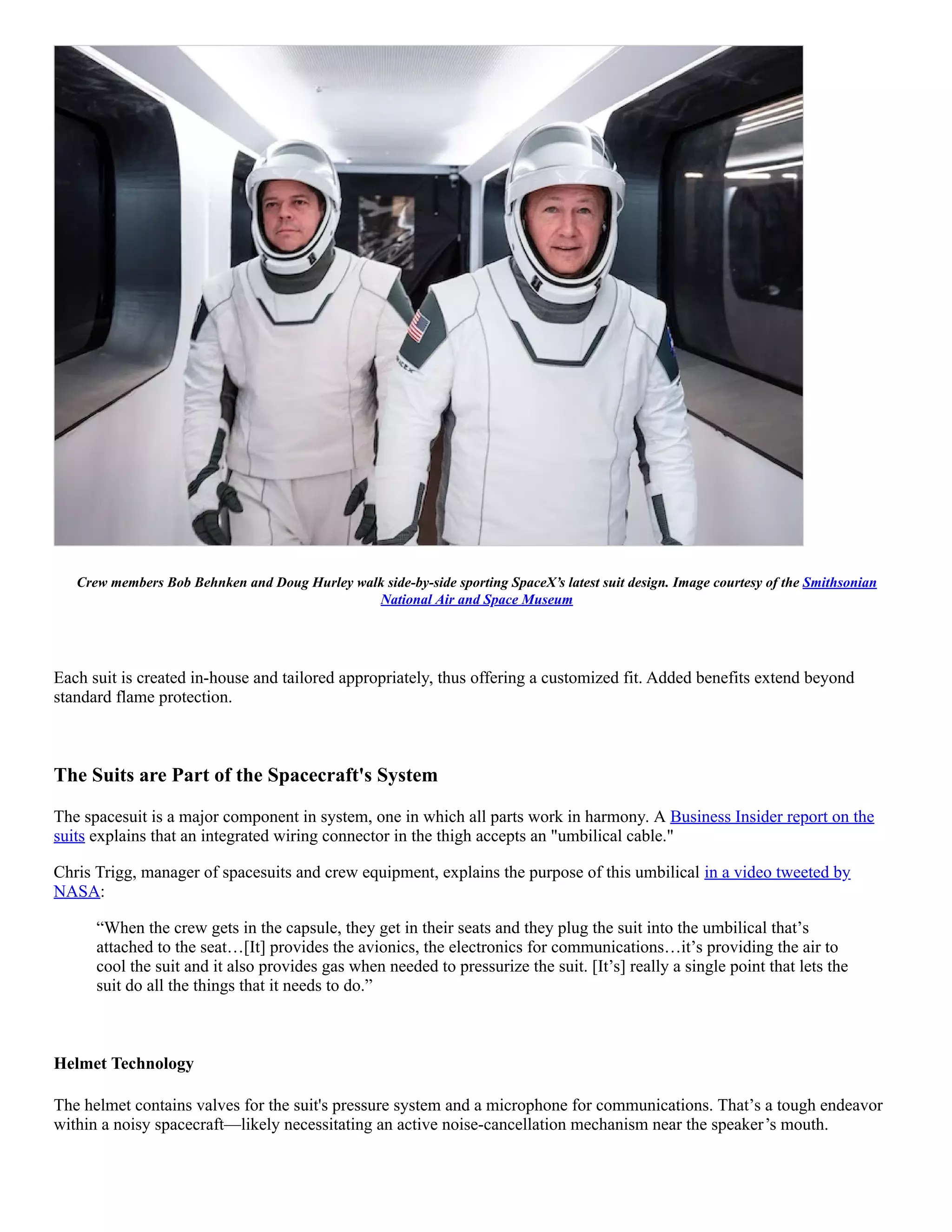 An Inside Look at the New SpaceX Spacesuits | PDF