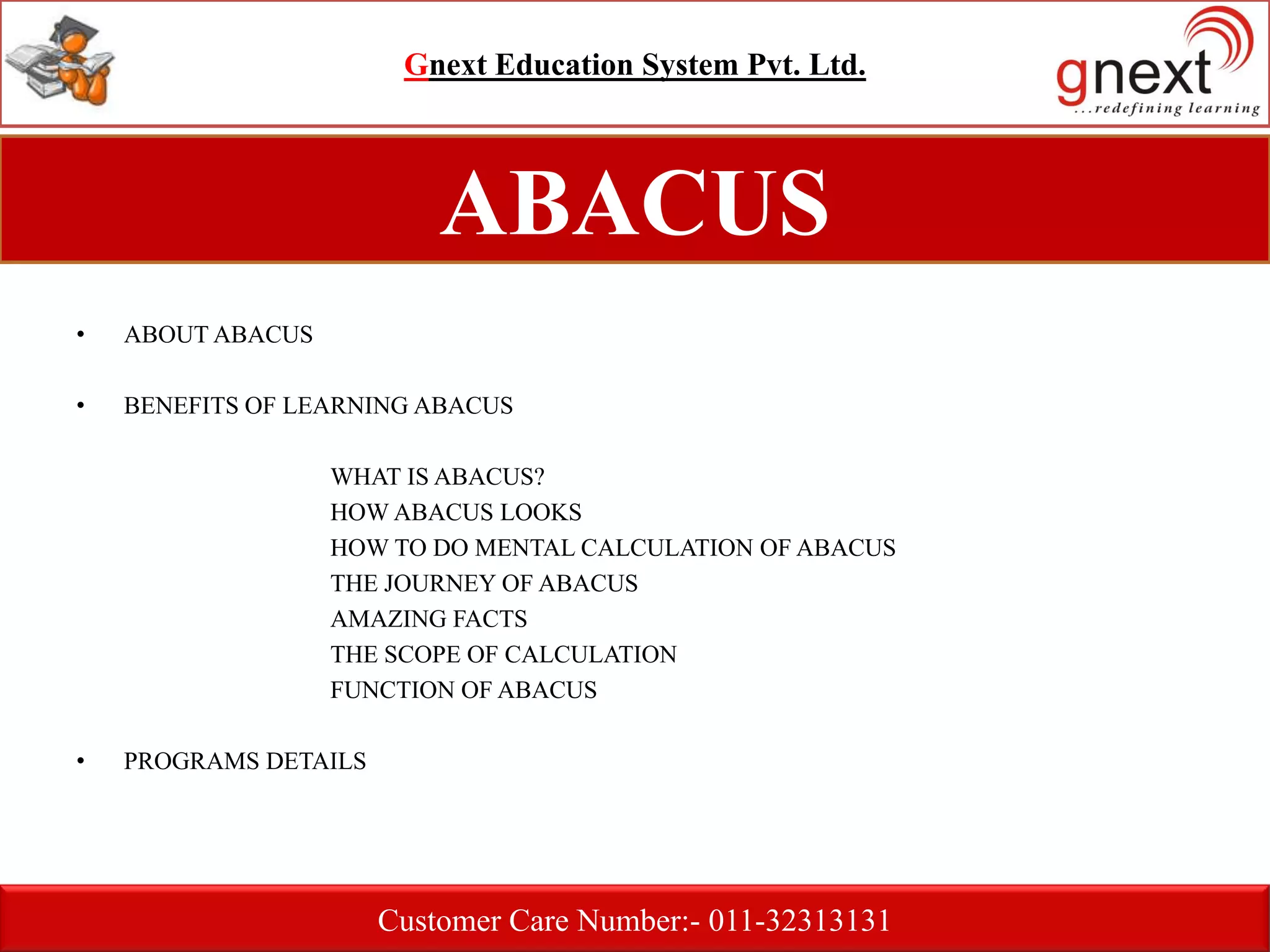 Abacus, vedic mathematics introduction and proposal for schools | PPTX