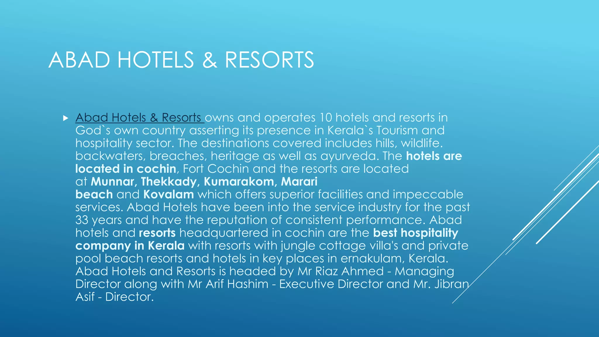 Abad hotels and resorts | PPTX
