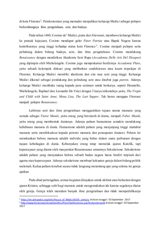 Contoh Essay Sejarah Peminatan Pengaruh Renaissance Terhadap Gereja | PDF