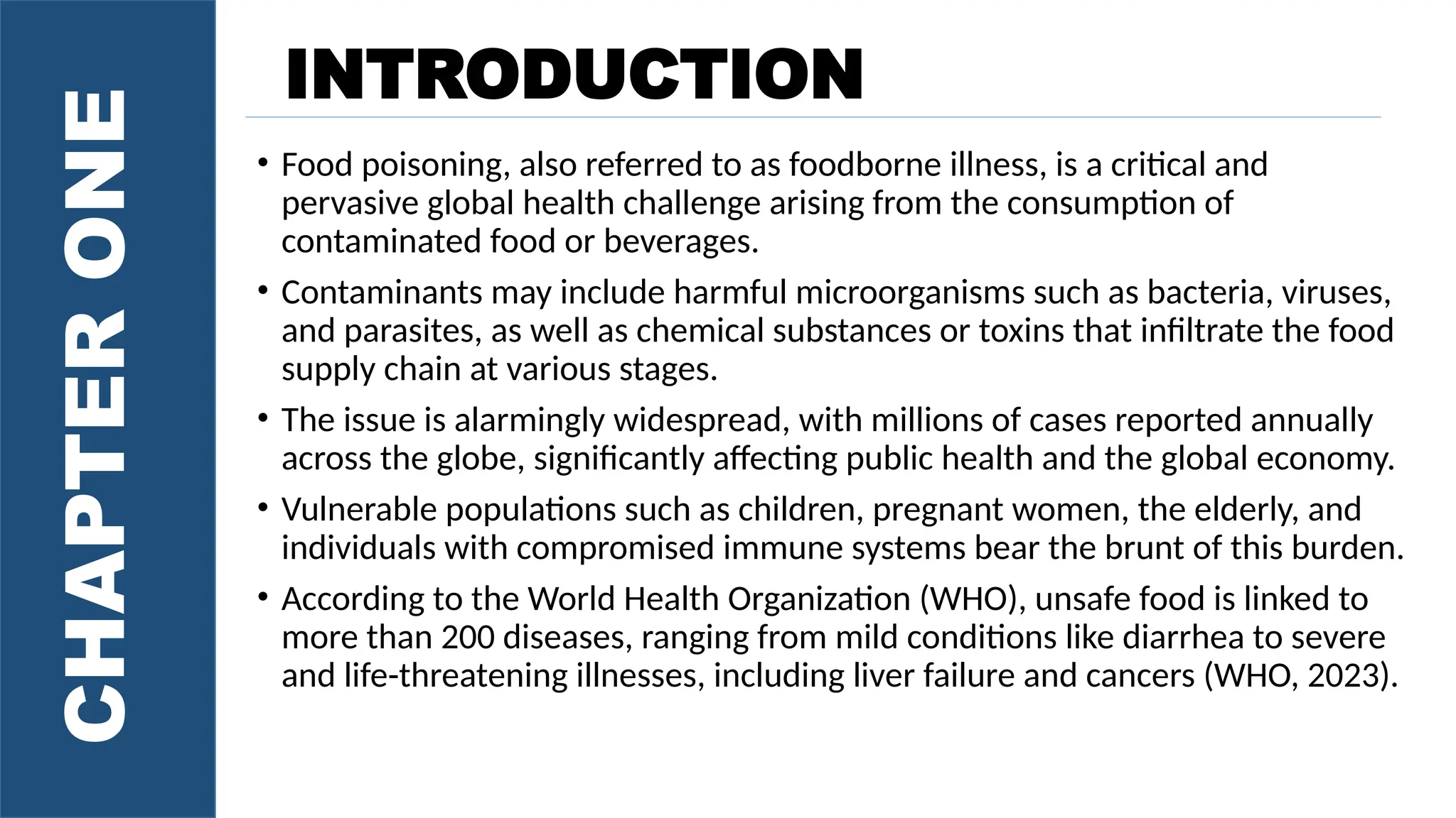 Food poisoning, Its Causes, Effects and Control measures | PPTX