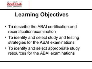 Strategies for the ABAI Exam | PPT
