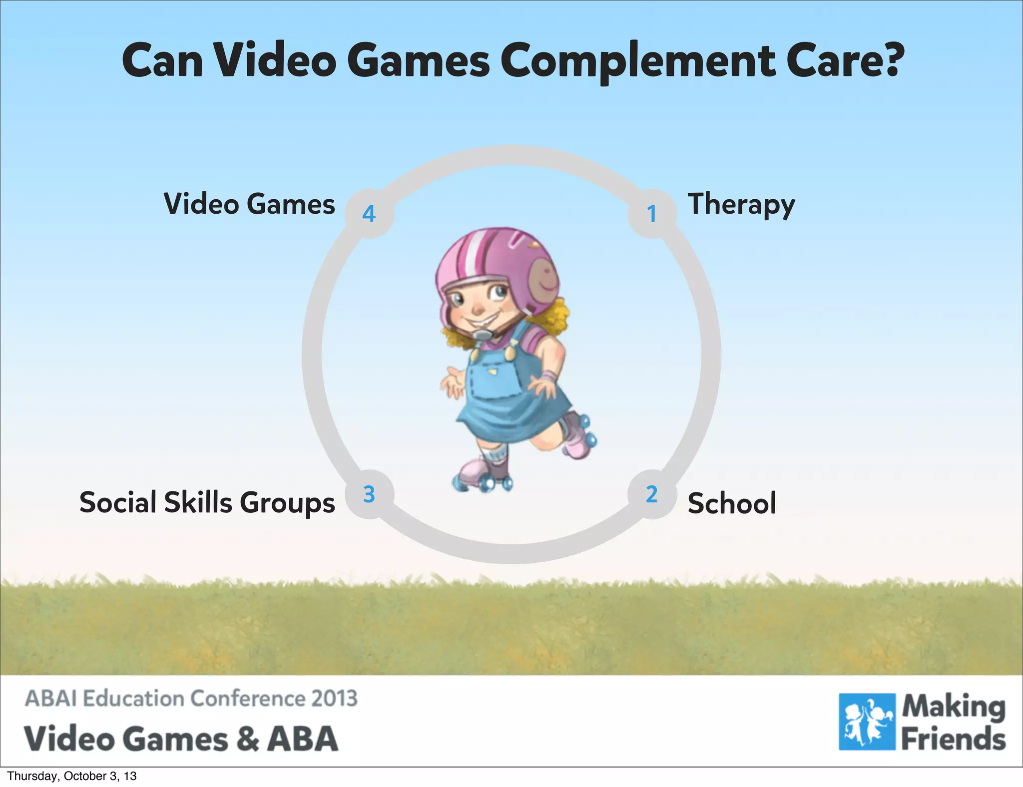 Video Games & Applied Behavioral Analysis (ABA): Making Friends Park | PPT