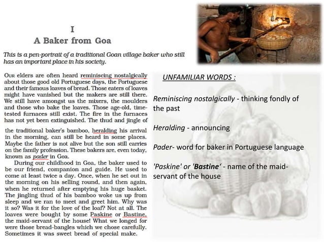 A BAKER FROM GOA.pptx | Desserts and Baking | Food & Drink