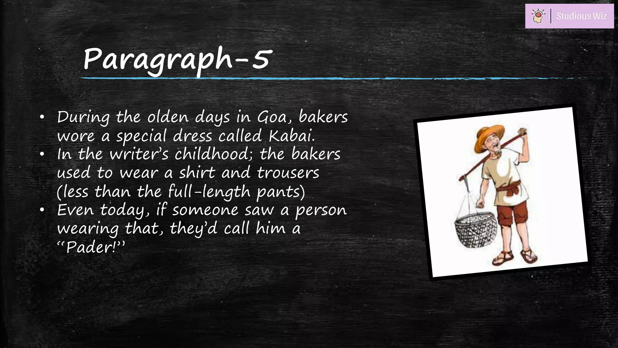 A Baker from Goa | PPT | English | Seminar | Class 10 | Studious Wiz | PPTX