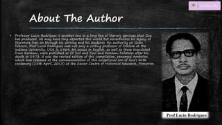 A Baker from Goa | PPT | English | Seminar | Class 10 | Studious Wiz ...