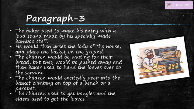 A Baker from Goa | PPT | English | Seminar | Class 10 | Studious Wiz