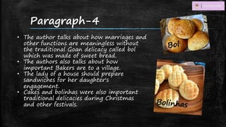 A Baker from Goa | PPT | English | Seminar | Class 10 | Studious Wiz ...