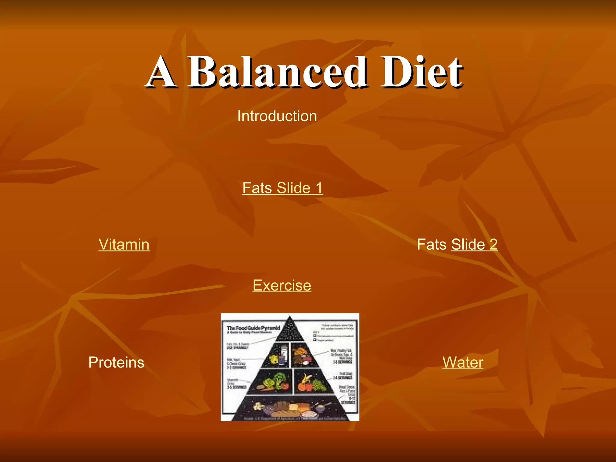 A Balanced Diet | PPT