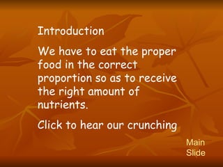 A Balanced Diet | PPT