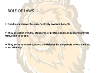 A balanced outlook on the law | PPTX