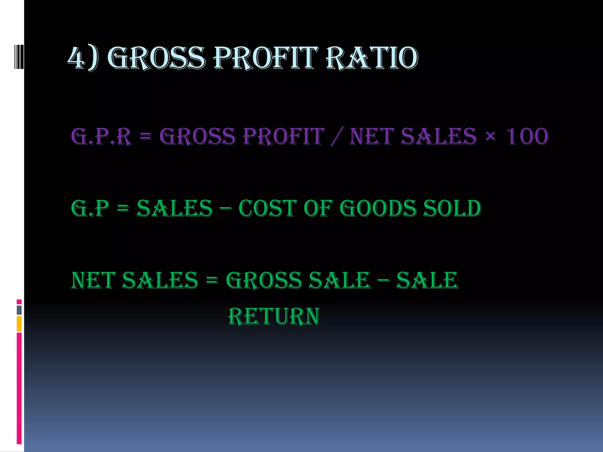 A) balance sheet ratio | PPTX