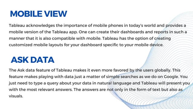 10 Features of Tableau to Smoothen your Data Visualization Tasks | PPT