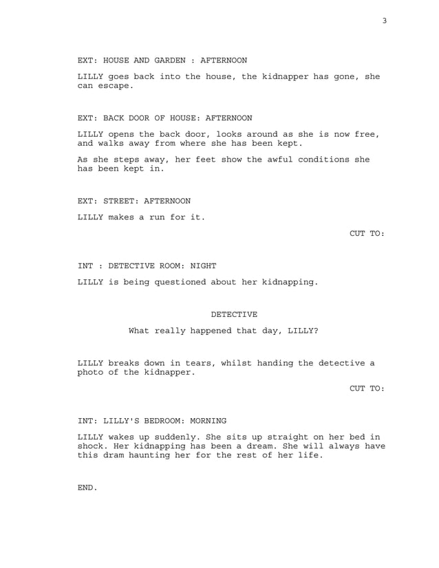 Abandoned script 2 | PDF | Family and Relationships