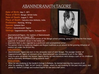 Abanindranath tagore | PPTX