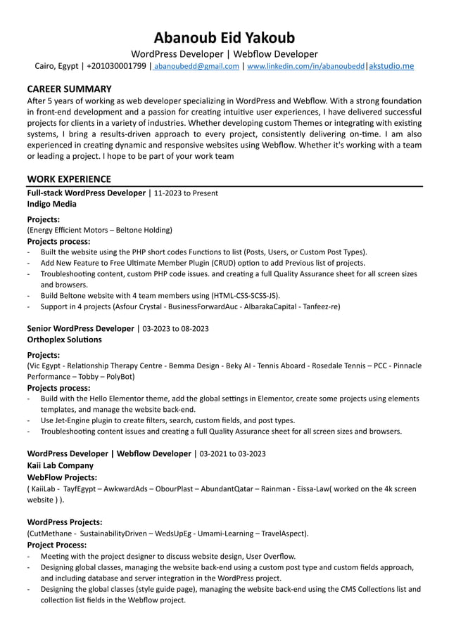 Abanoub Khalil - Full Stack WordPress Developer.pdf