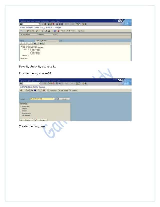 Abap object-oriented-programming-tutorials | PDF