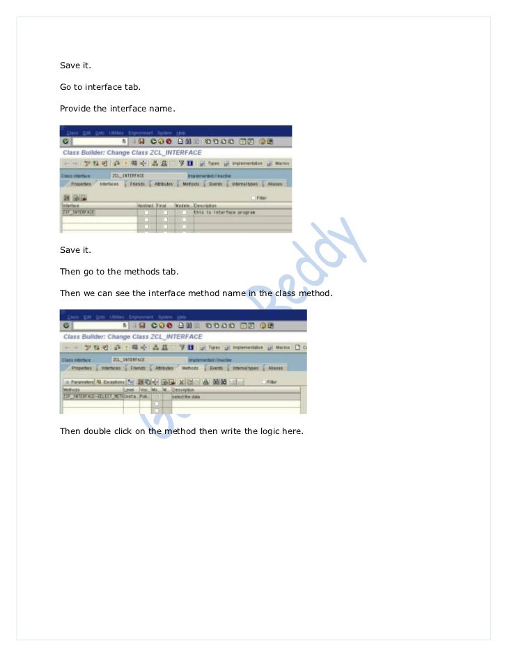 Abap Object Oriented Programming Tutorials