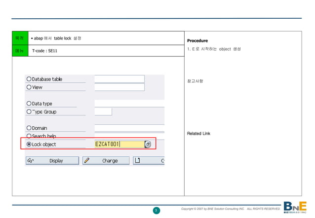 Abap Table Lock object | PPT