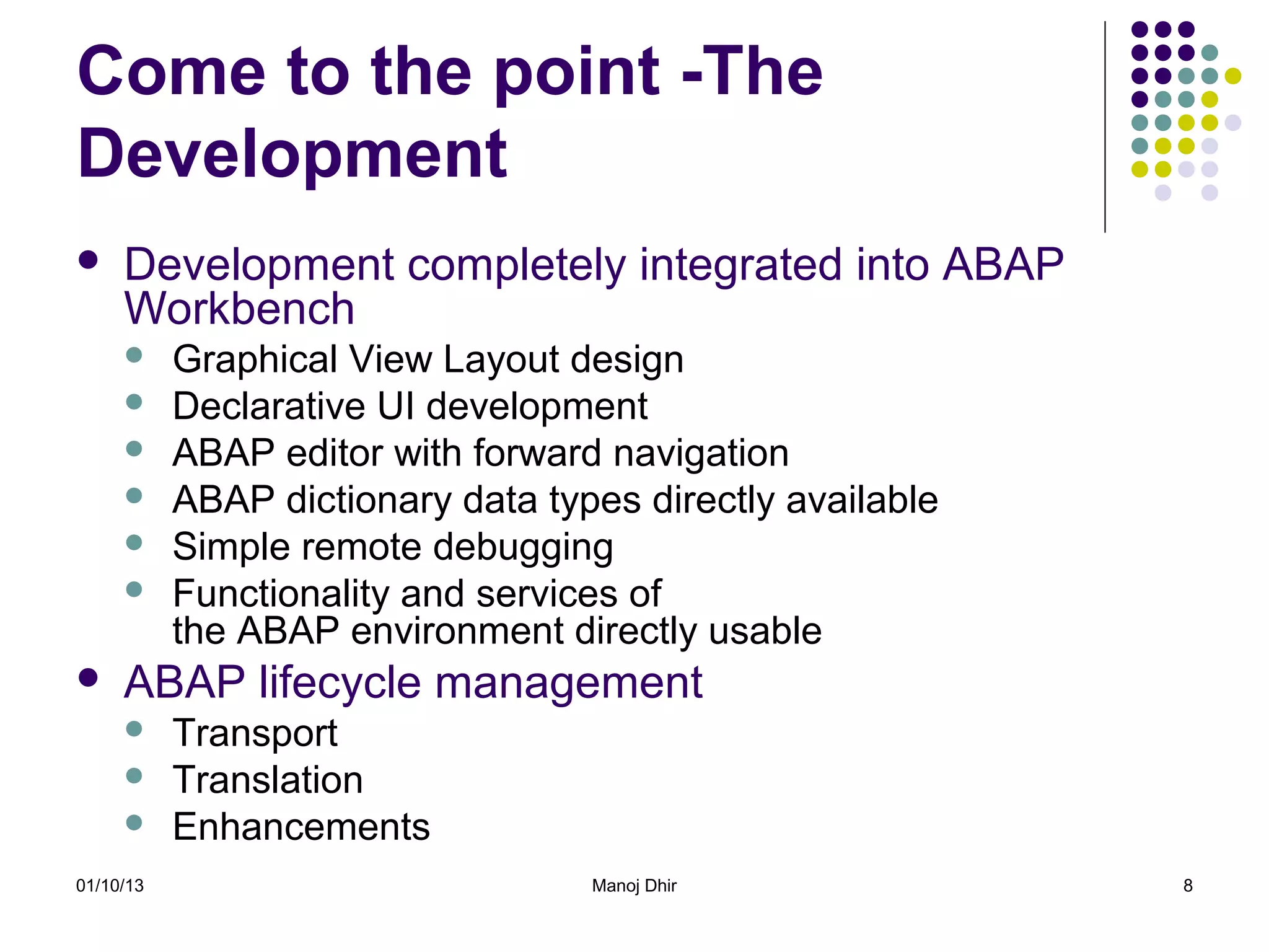 Abap web dynpro | PPS